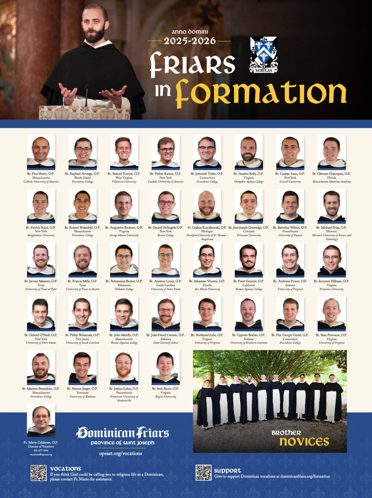 Novice Appeal - Dominican Friars